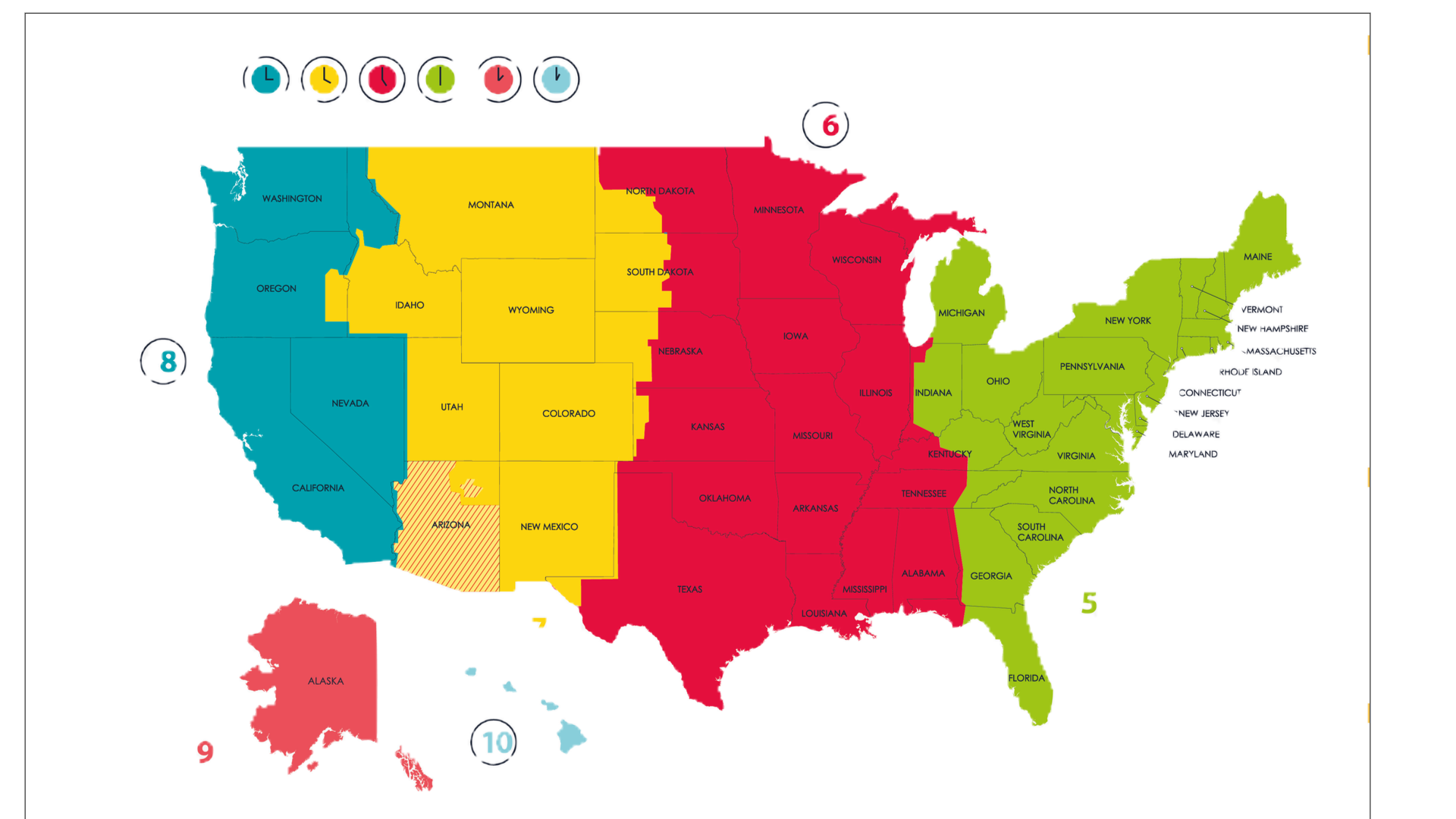 Time Zones In US Children s Factory Time Zones In US Children s Factory